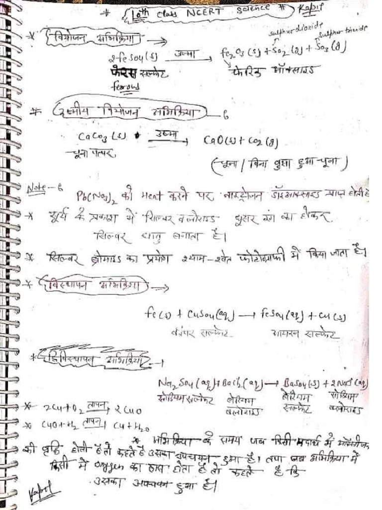 10th Class Ncert All Subjects Notes | PDF