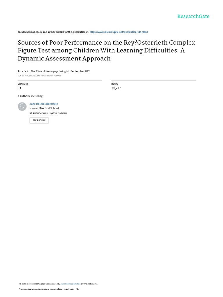 Kirkwoodetal.2001.ROCF Dynasst | PDF | Wechsler Adult Intelligence ...