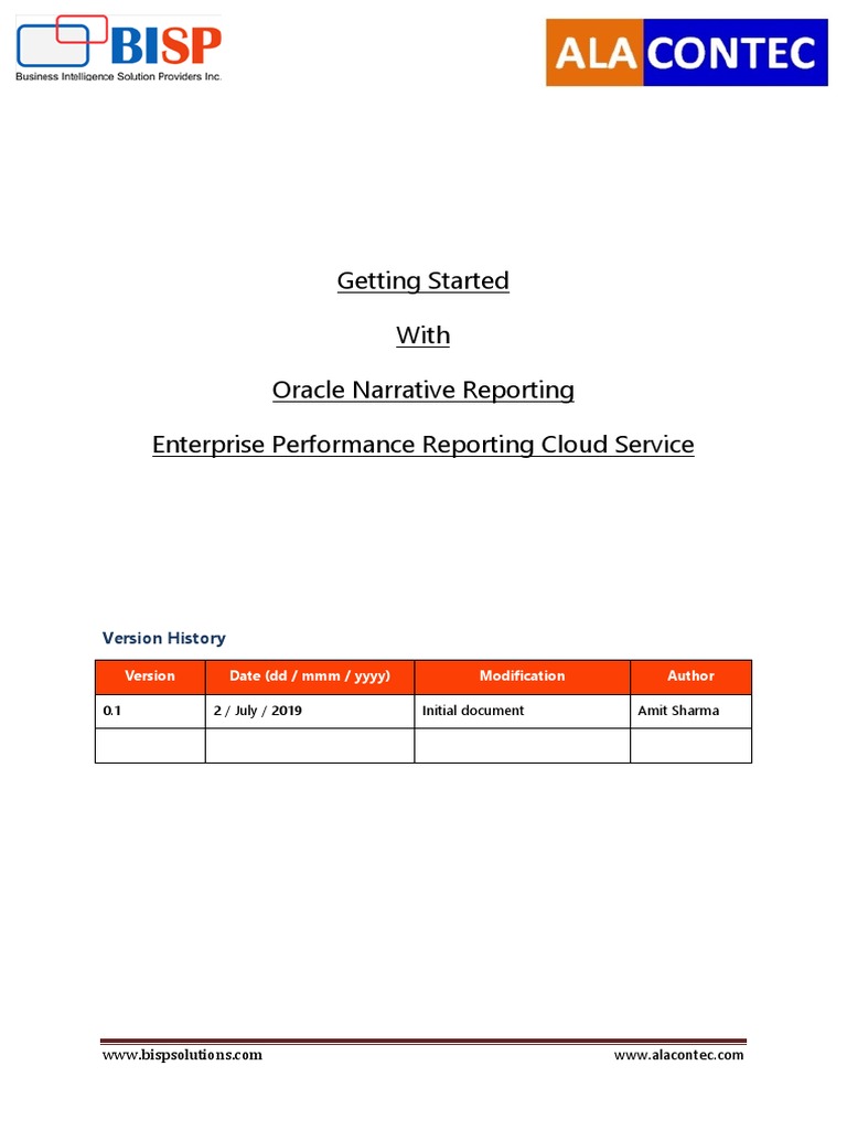 Oracle Narrative Reporting Overview | PDF | Information Technology ...