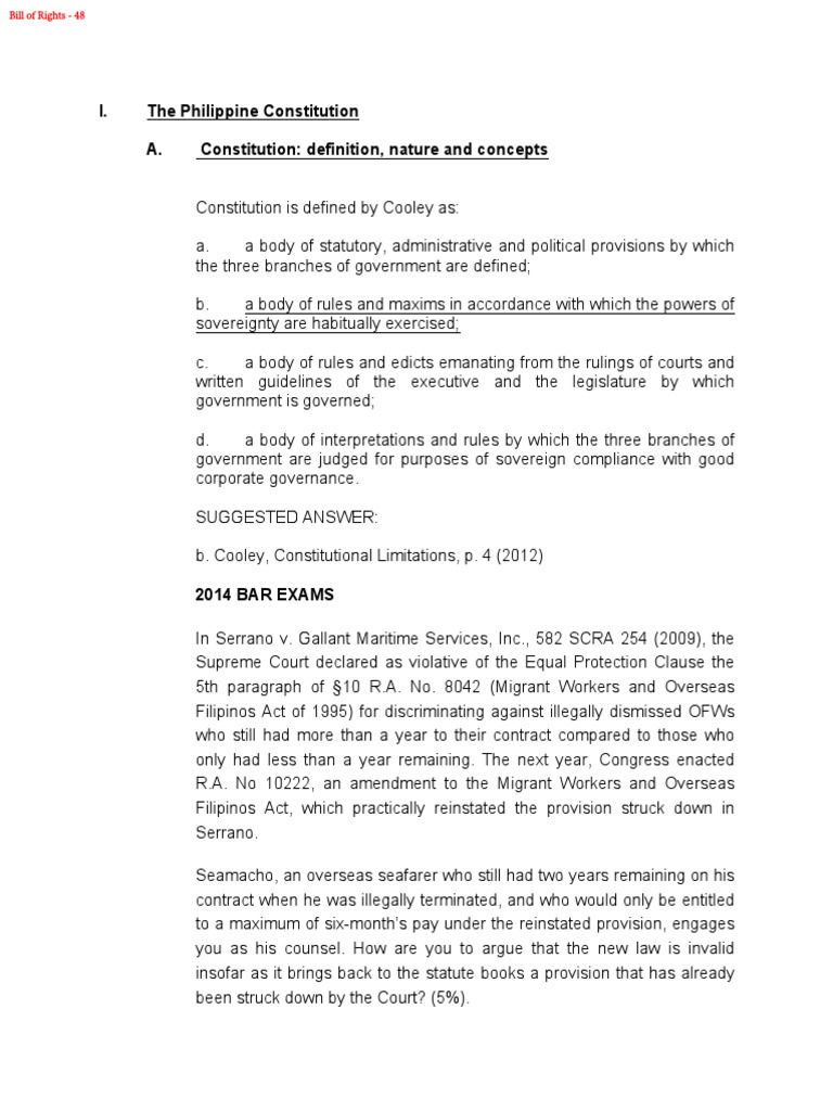 Bar Questions and Answers Political Law | PDF | Territorial Waters ...