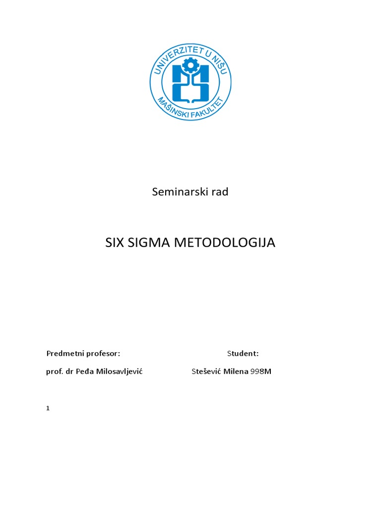 Six Sigma | PDF