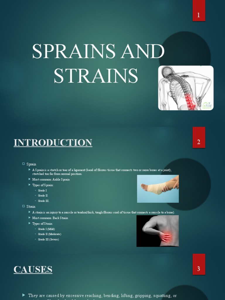 Sprains and Strains | Download Free PDF | Clinical Medicine | Diseases And Disorders