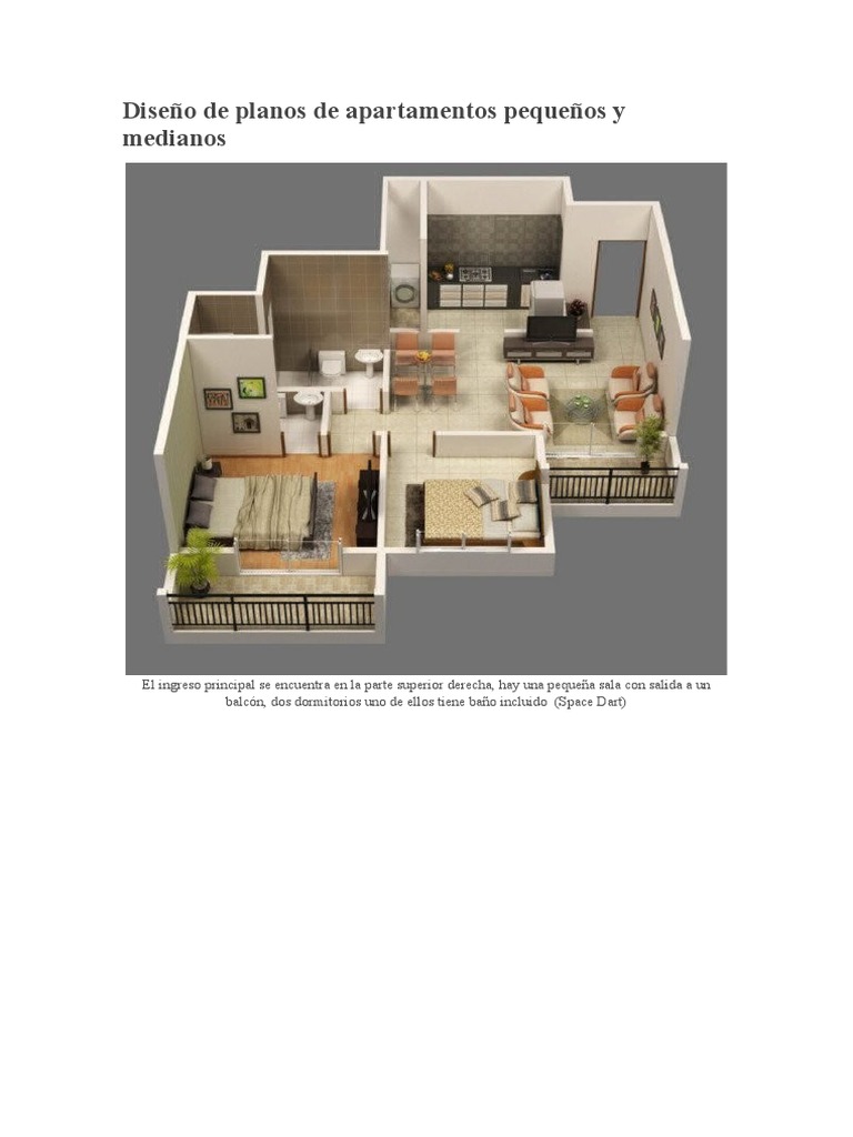 Planos De Apartamentos Pequeños Y Funcionales Pdf