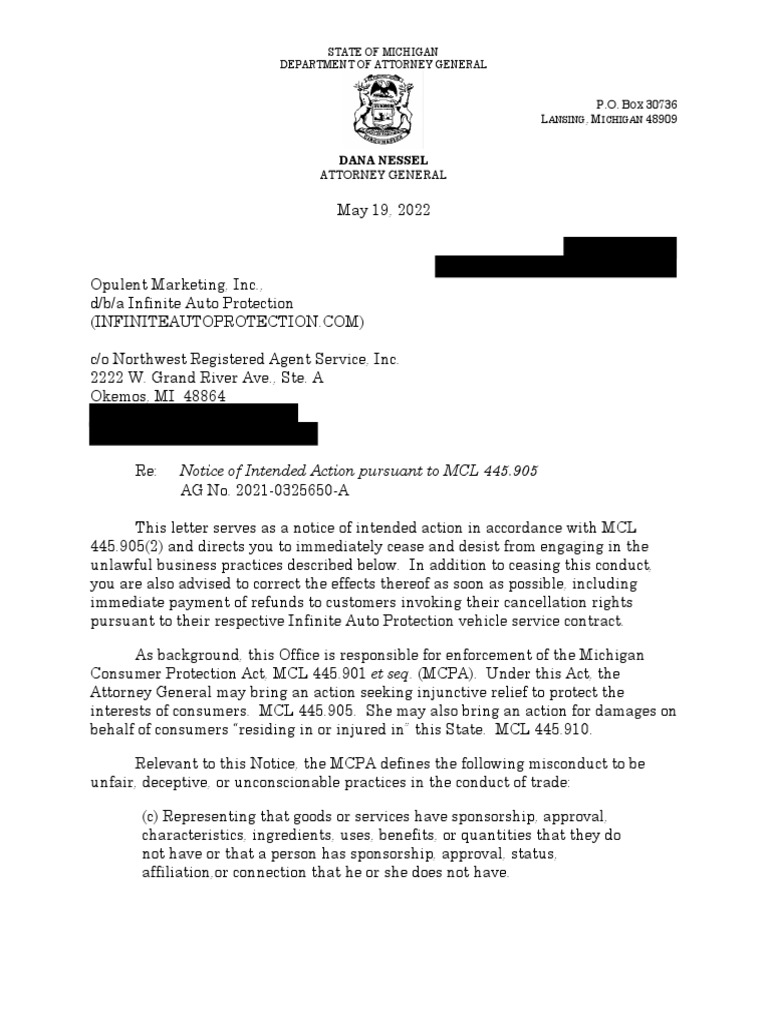 Notice of Intended Action | PDF | Axle | Transmission (Mechanics)