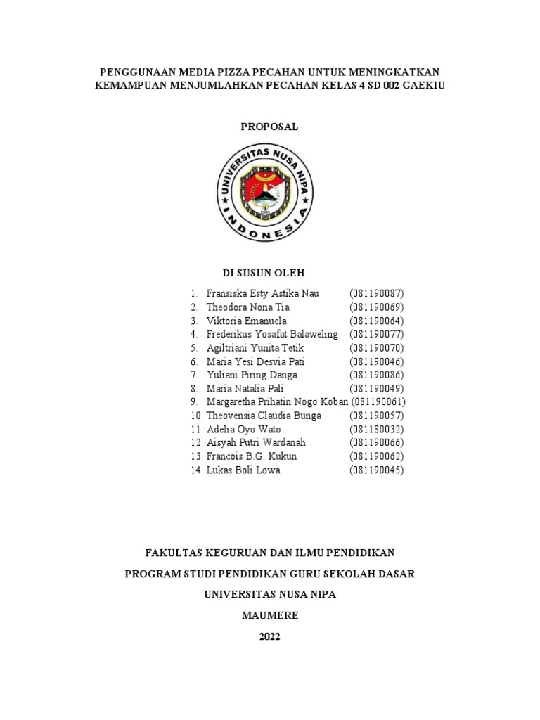 Proposal PTK 2-2 | PDF