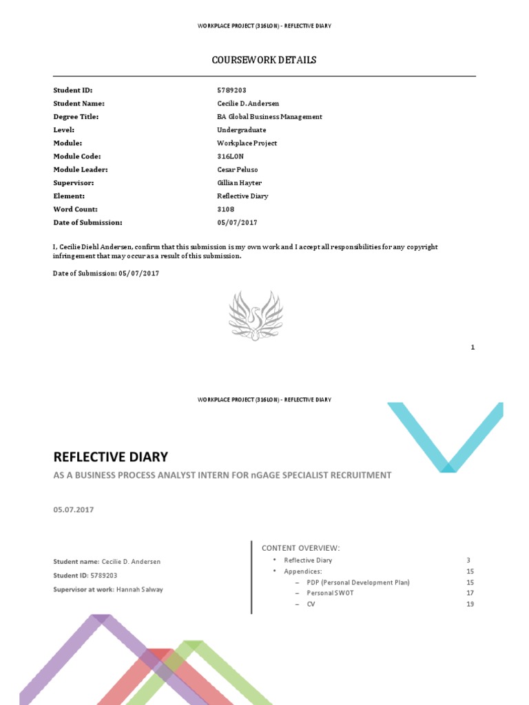 Sample Reflective Diary 1 | PDF | Communication | Experience