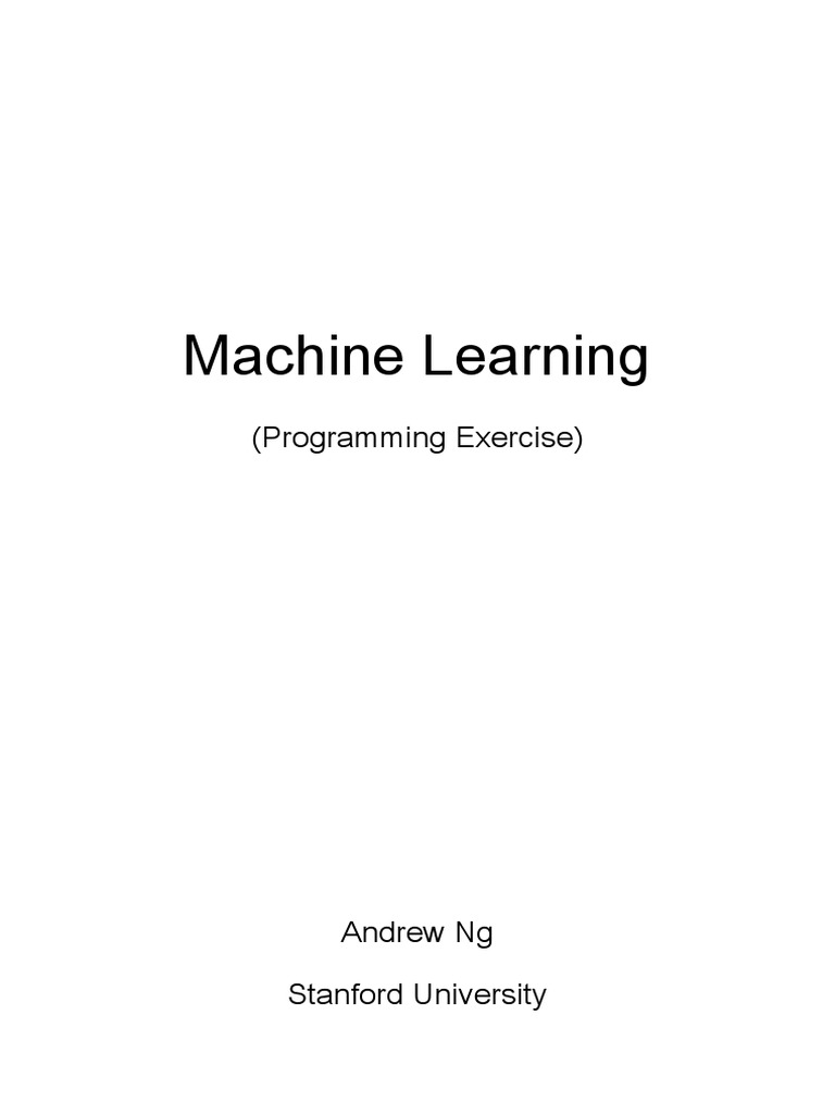 Machine Learning Programming Exercise | PDF | Regression Analysis | Matrix (Mathematics)