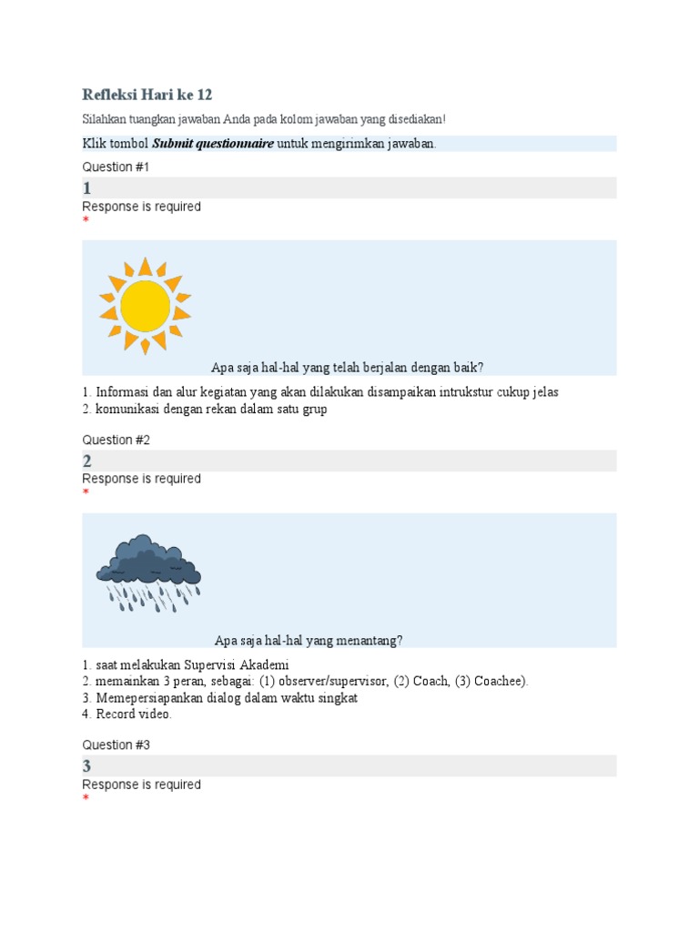 h12 Refleksi Model Cuaca | PDF | Pengembangan Diri | Gaya Hidup