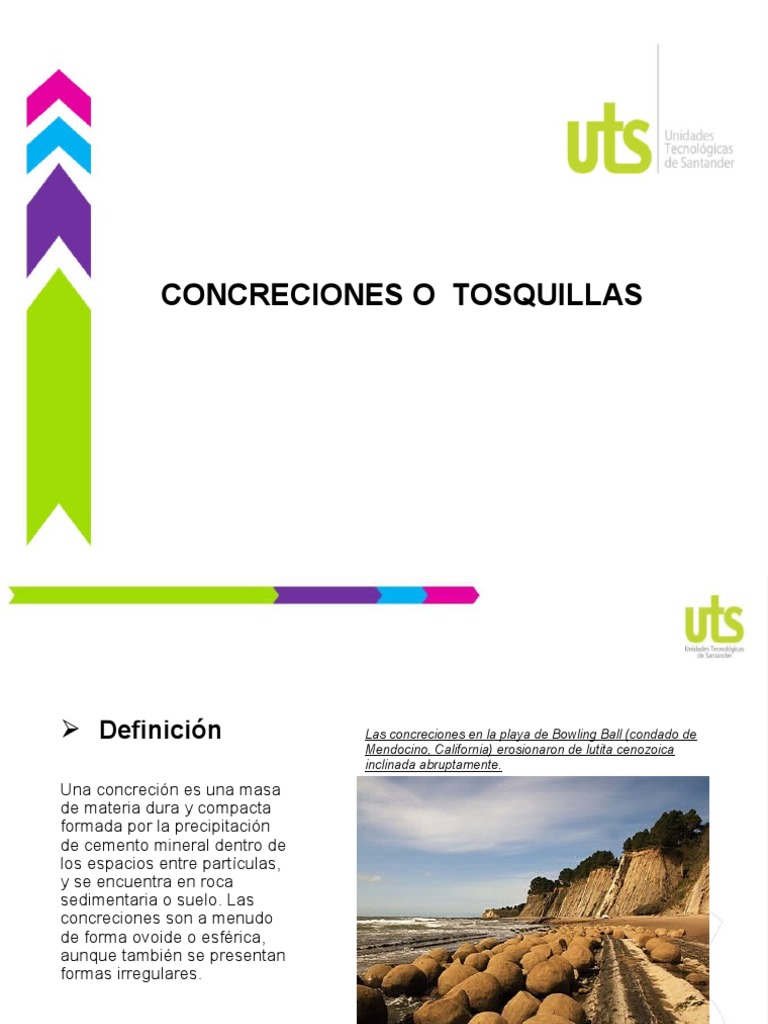 Concreciones: Tipos y Formación Geológica | PDF | Minerales | Roca ...