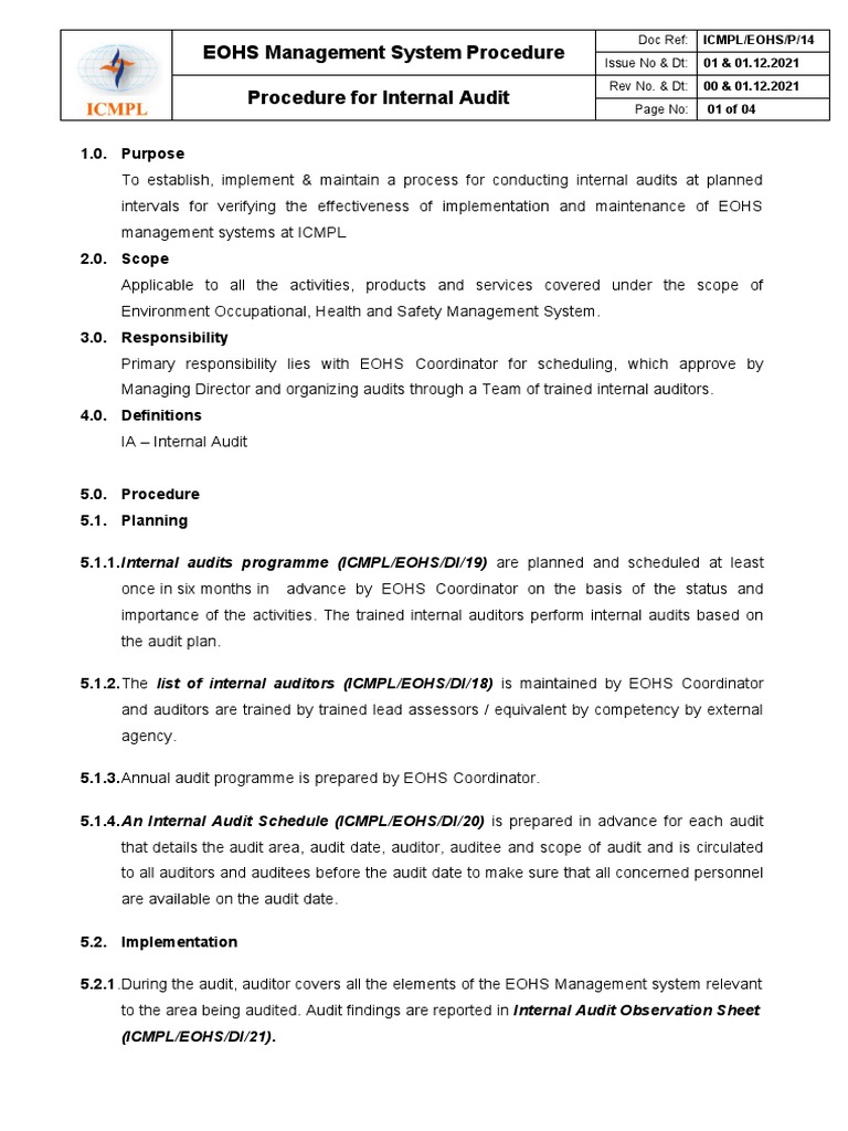 Internal Audit | PDF | Audit | Internal Audit