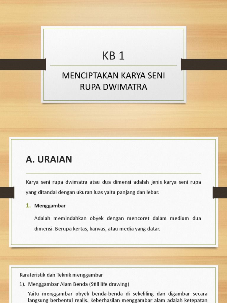 Karya Seni Rupa Dwimatra Dan Trimatra | PDF