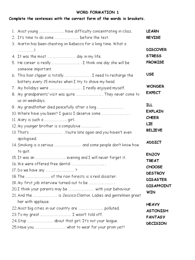 Word Formation | PDF