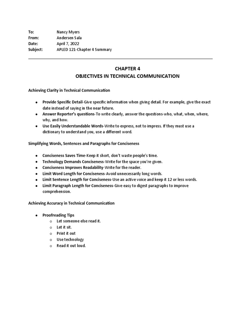 Chapter 4 Summary | PDF | Career & Growth | Art