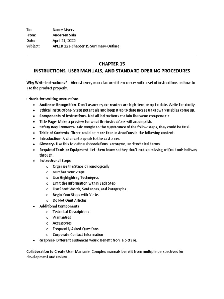 Chapter 15 Summary | PDF | Usability | Computing