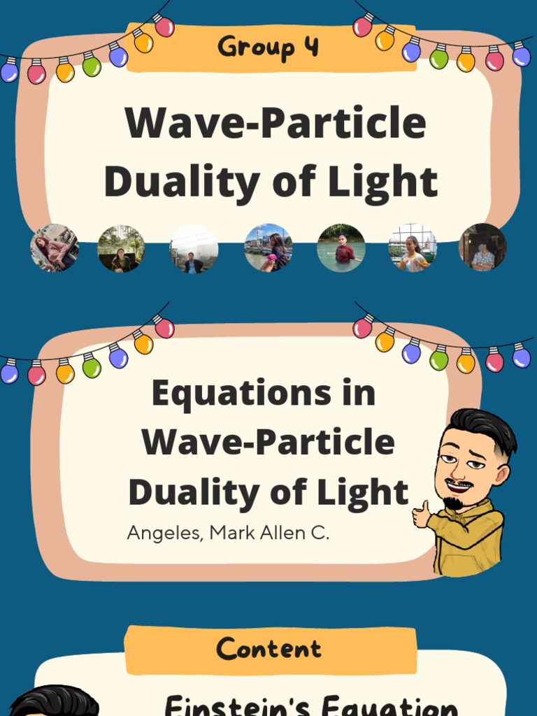 Wave-Particle Duality of Light | PDF | Wavelength | Photon
