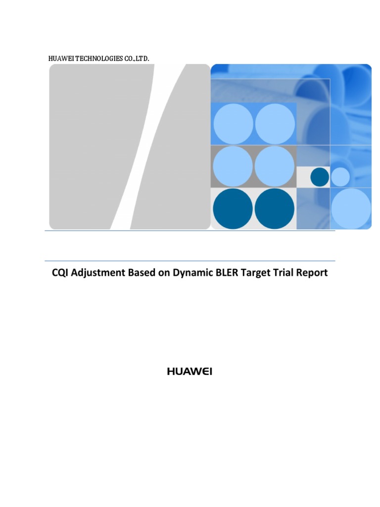 CQI Adjustment Based On BLER Target | PDF | High Speed Packet Access ...