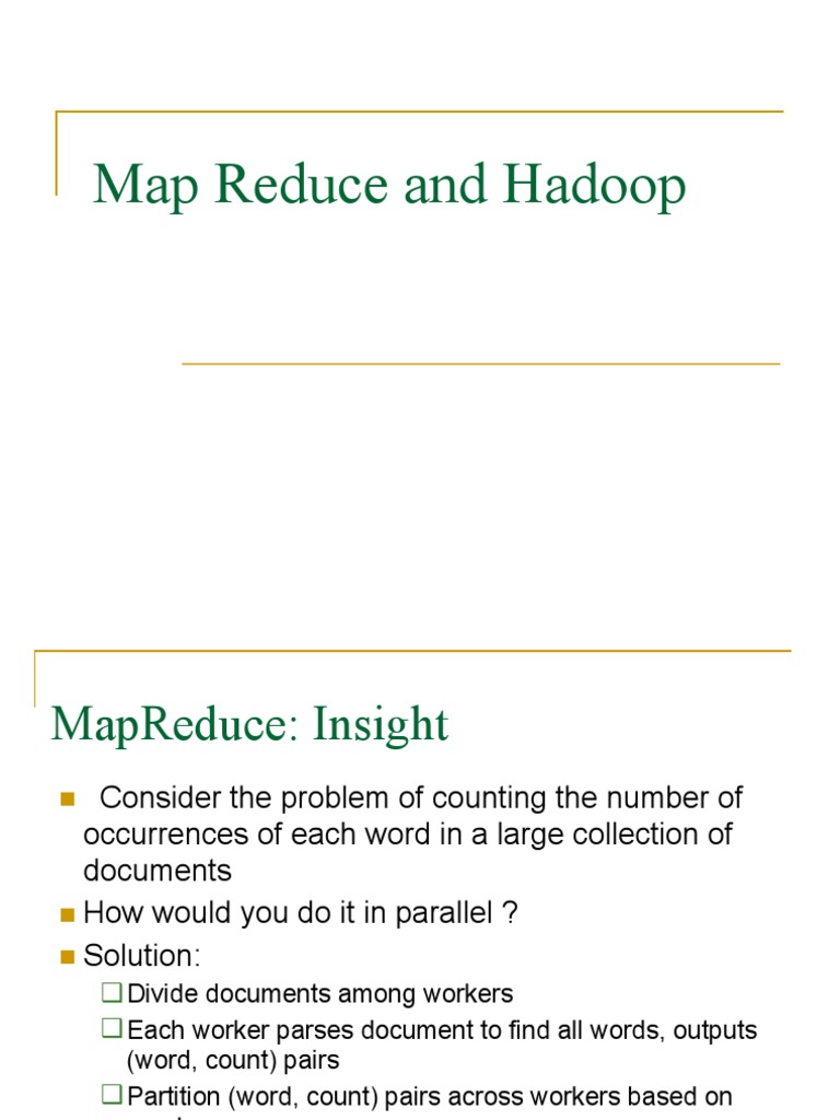 Map Reduce and Hadoop | Download Free PDF | Apache Hadoop | Scheduling (Computing)