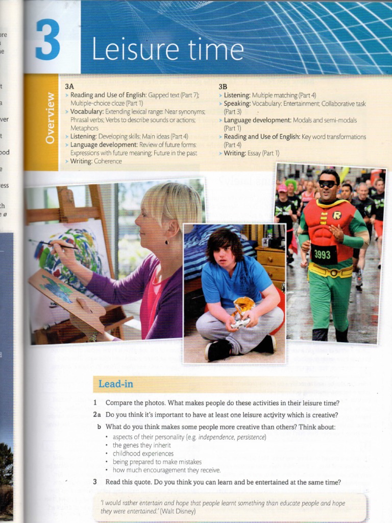 Expert Advanced Unit 3 A and B | PDF