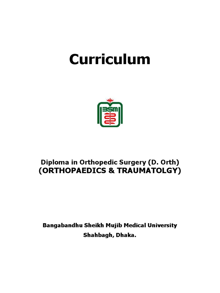 1407907585-18-d Orth Curriculum Jalil No | PDF | Human Body | Human ...
