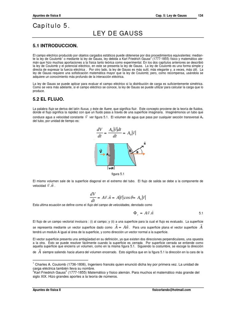 Ley de Gauss | PDF