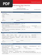 Chola Ms Health Claim Form | PDF | Cheque | Hospital