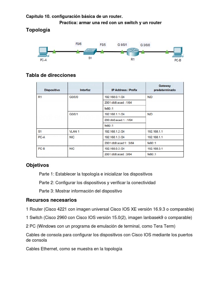 Práctica Módulo 10 | PDF | Enrutador (Computación) | Dirección IP