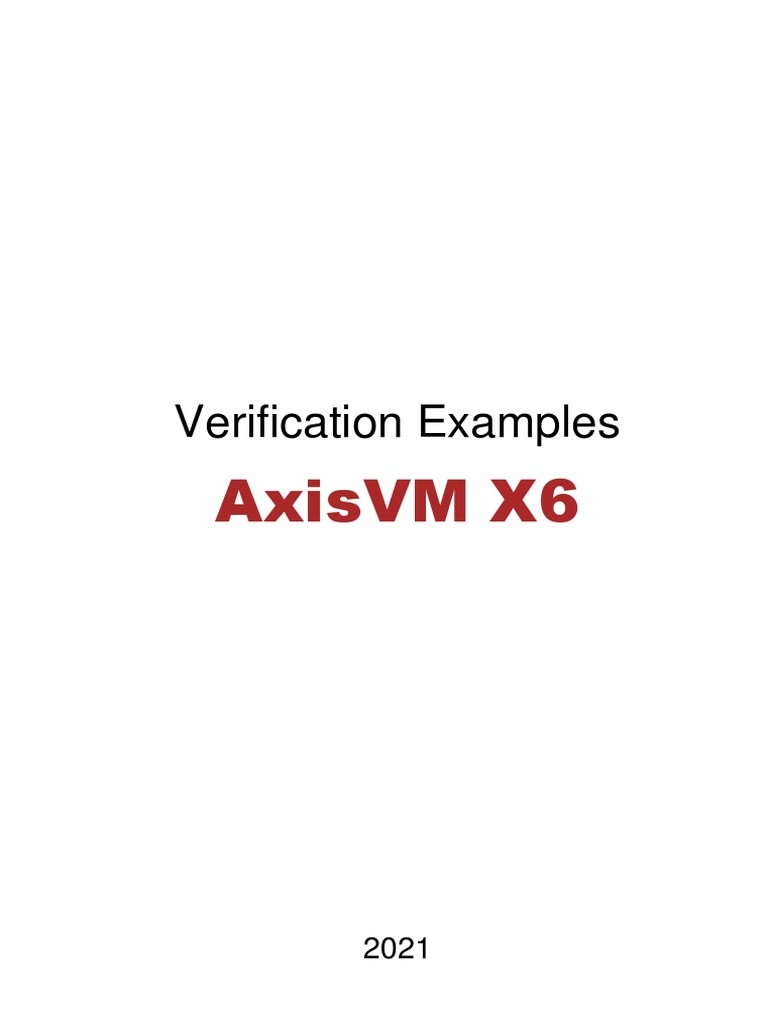 Verification Examples Axisvm | PDF | Beam (Structure) | Bending
