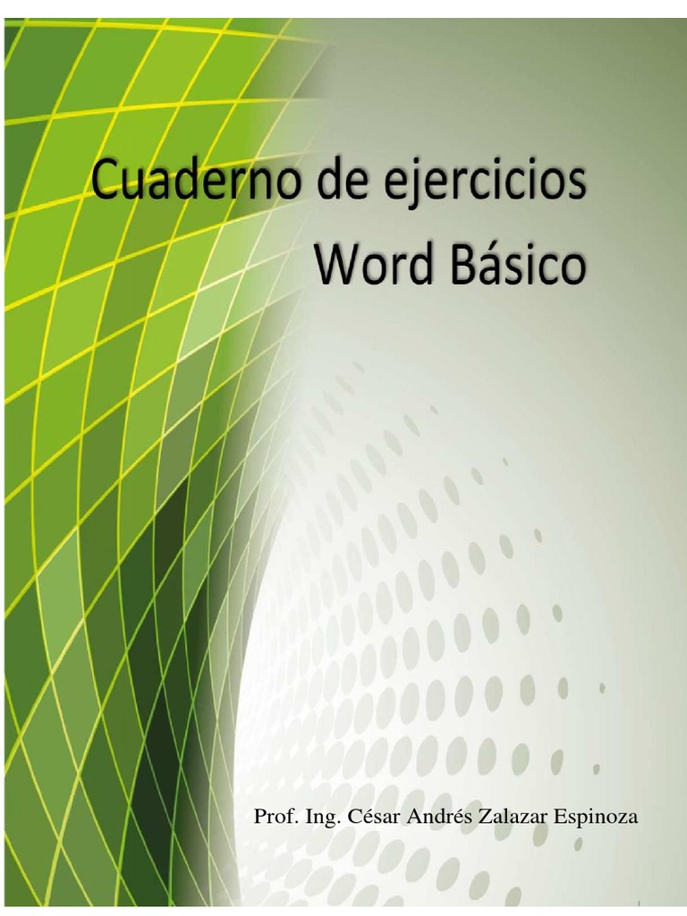Cuaderno de Ejercicios Word Básico | PDF