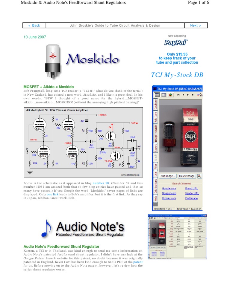 Audio Note Feed Forward Shunt Regulator | PDF | Resistor | Amplifier