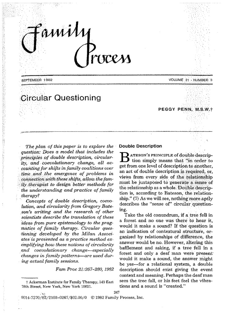 Penn Circular Questioning | PDF