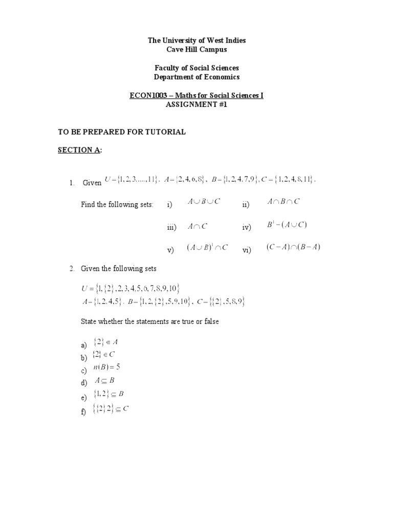 Math for Social Sciences Assignment | PDF | Science
