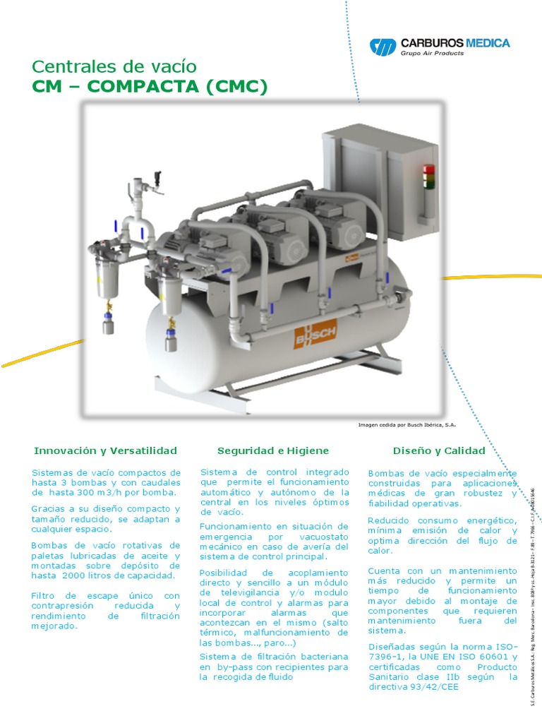 HP5182 Central Vacio Compacta CMC | PDF | Filtración | Química