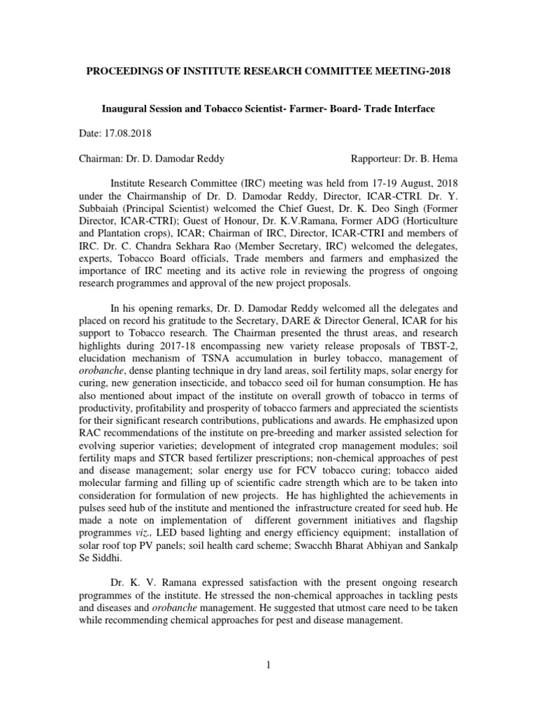 Irc 3 | PDF | Tobacco | Insecticide