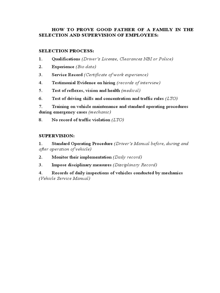 How To Prove Good Father of A Family | PDF