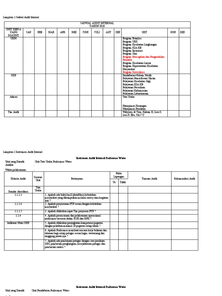 389769091-Instrumen-Audit-Baru Admen | PDF