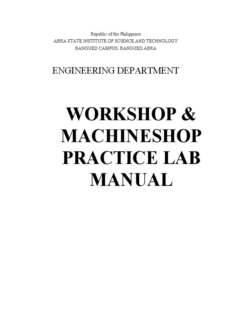 Workshop - and - Machine - Shop Manual | PDF | Crafts | Manufactured Goods