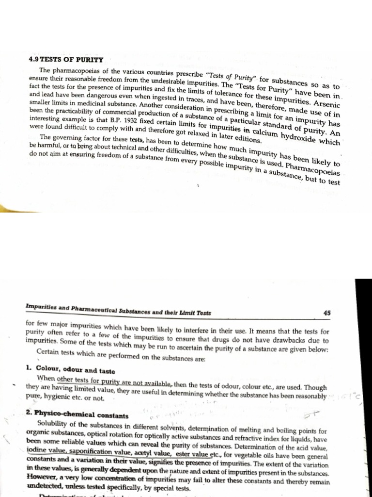 Purity Test Pdf