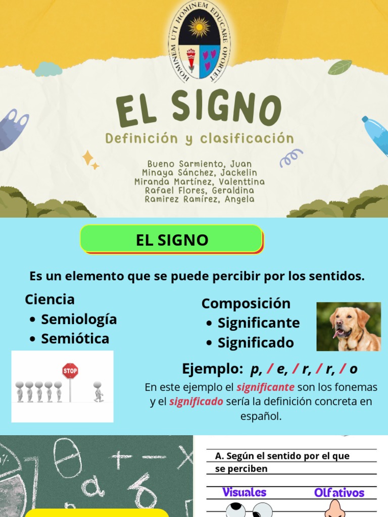 El Signo Definición y Clasificación | PDF | Los símbolos | Semiótica
