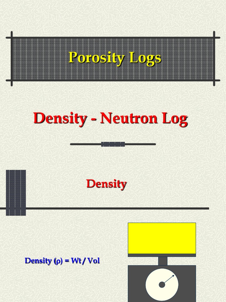Density-Neutron Logs | PDF | Porosity | Neutron