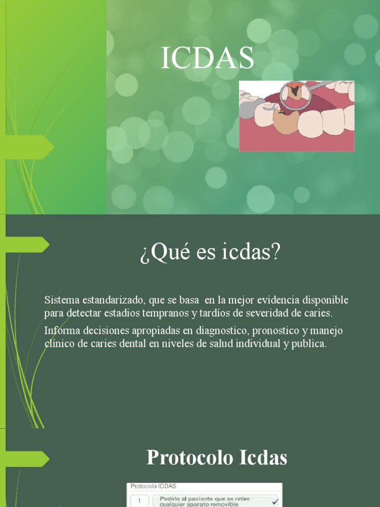 Icdas Exposicion | PDF | Diente | Ortodoncia