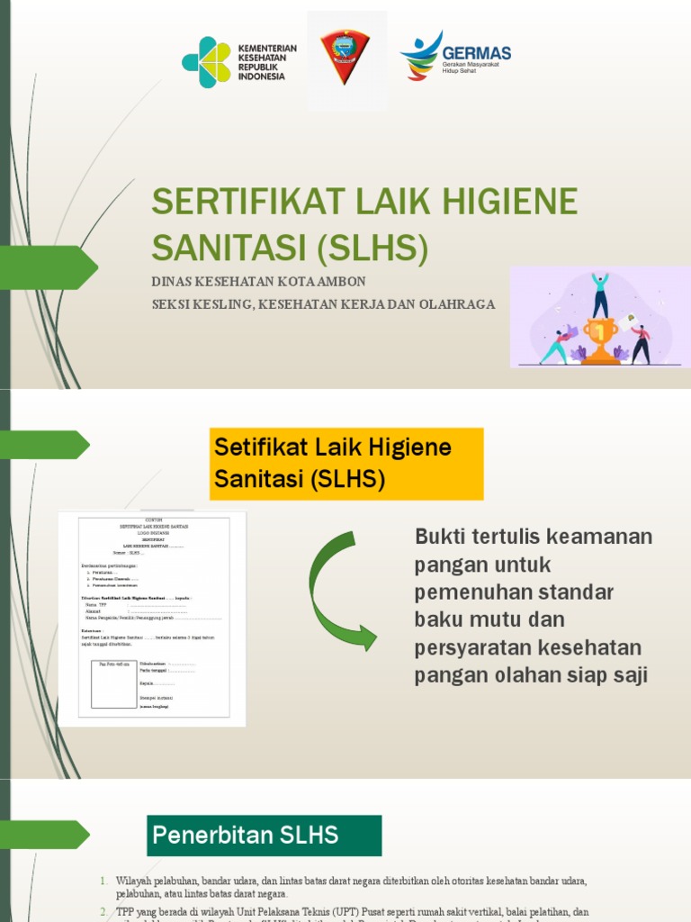 Persyaratan Sertifikat SLHS Kesehatan | PDF | Sains & Matematika