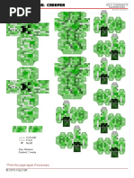 Minecraft Character Bendable Papercraft Generator | PDF