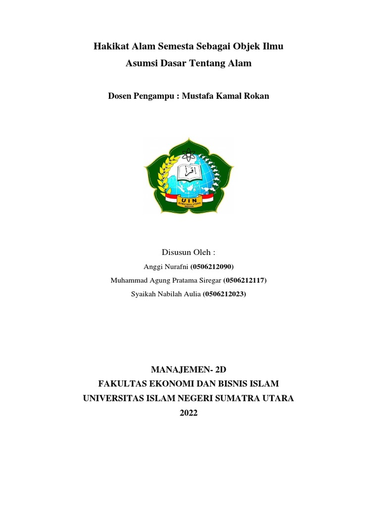 Hakikat Alam Semesta dalam Islam | PDF | Kajian Bahasa Asing | Agama ...