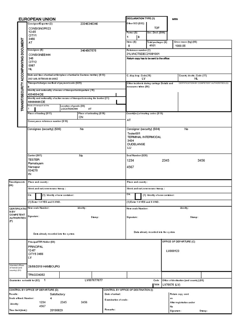 European Union: Certification by Competent Authorities (G) | PDF ...