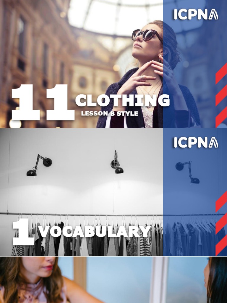 ESL Clothing Vocabulary Guide | PDF | Grammatical Number | Clothing