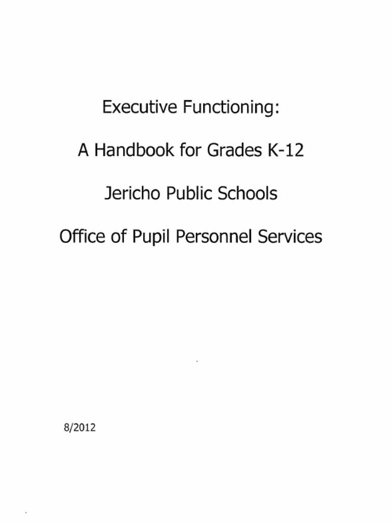 Everything Executive Functioning Handbook | PDF