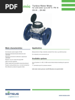 Sensus WP-Dynamic Turbine Water Meter | PDF | Flow Measurement ...