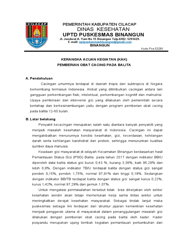 Kak - Obat Cacing Balita | PDF