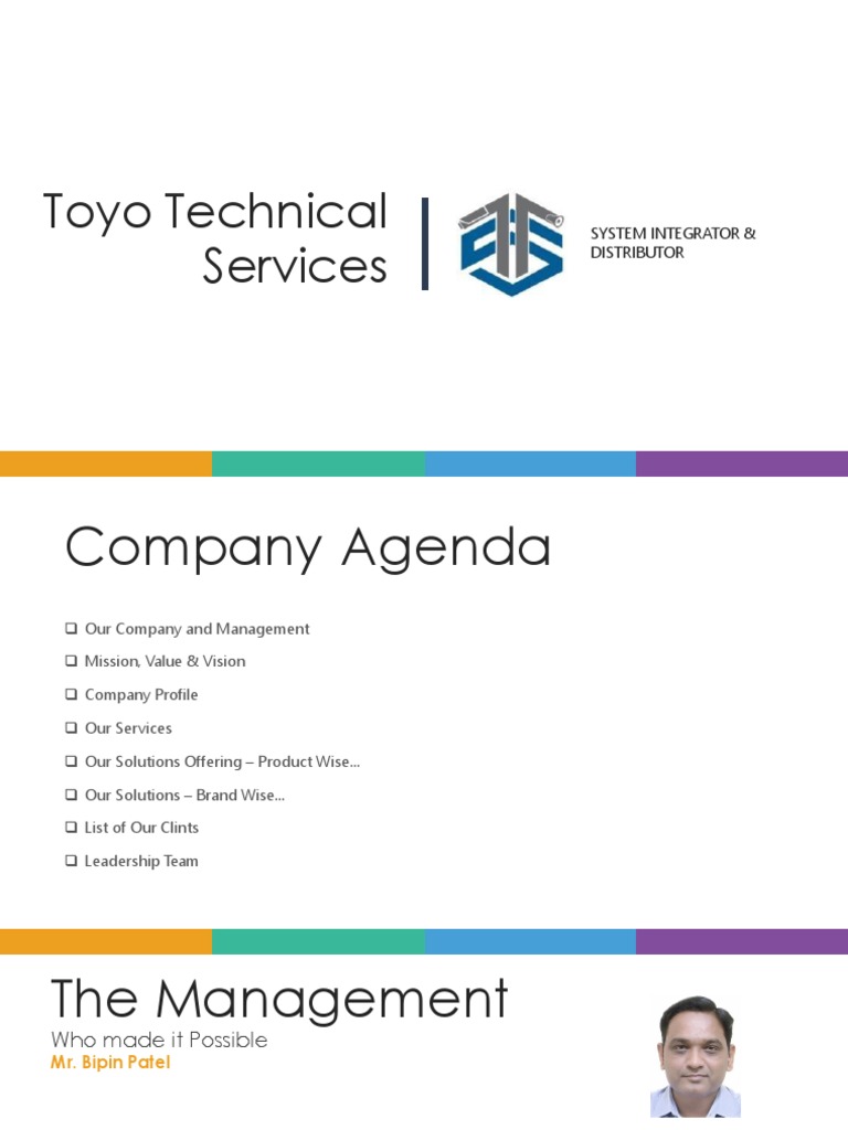 Toyo Technical Services: System Integrator & Distributor | PDF | Loudspeaker | Telephone