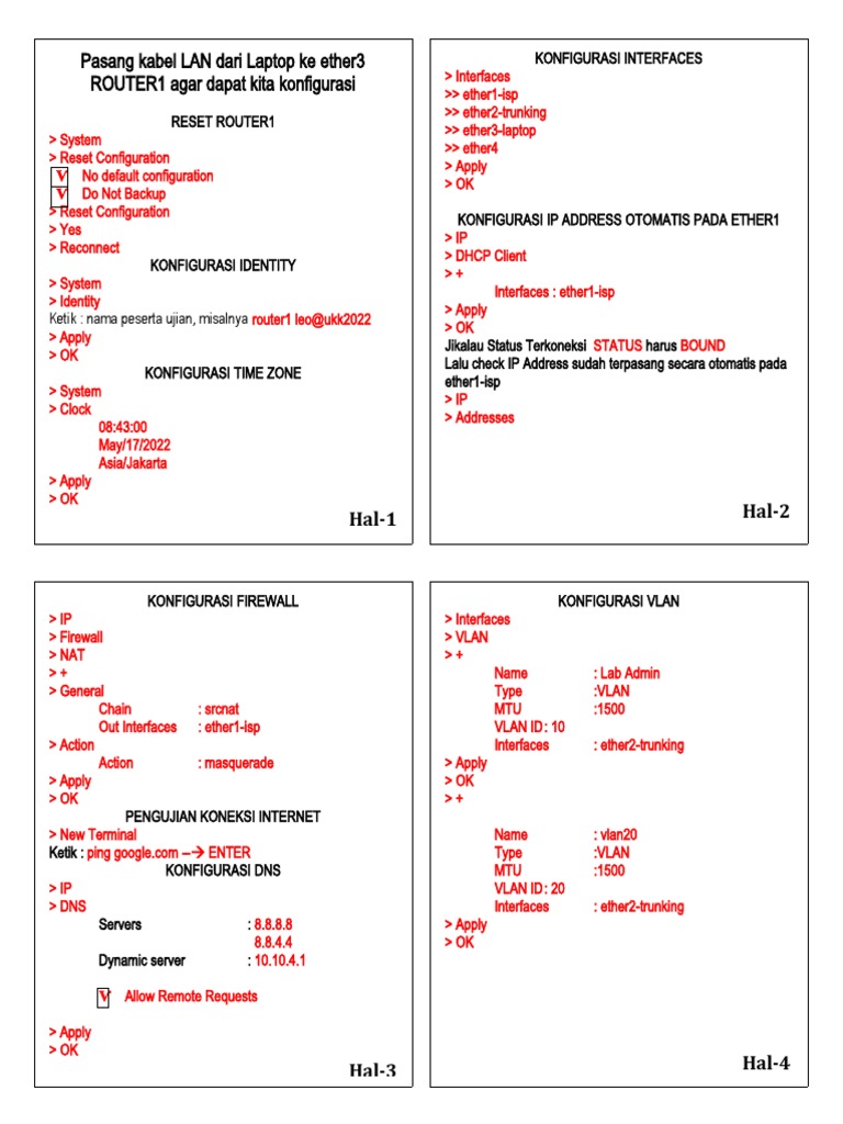 Job Sheet Ukk Paket 1 Tahun 2022 Mini | PDF | Wi Fi | Telecommunications